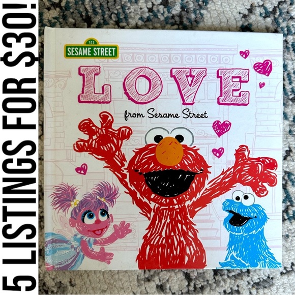 Sesame Street | Other | Sesame Street Love Book With Red And Blue ...
